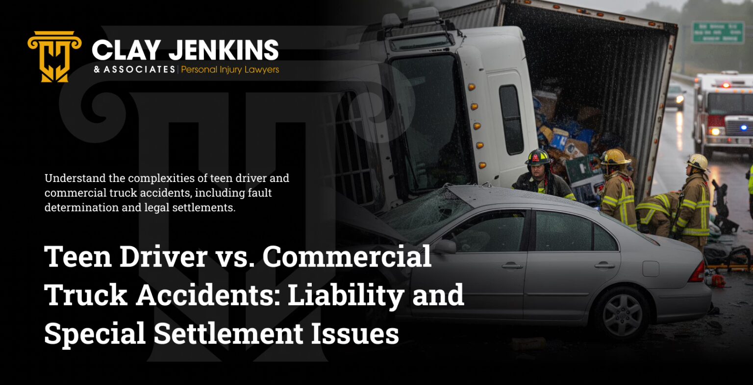 Teen Driver vs. Commercial Truck Accidents: Liability and Special ...